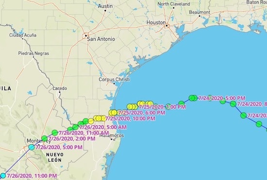 hurricane-Hanna-map-2 - Super Torch Ritual