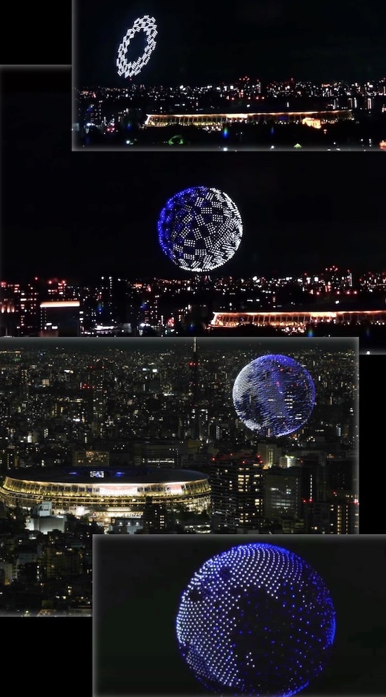 Tokyo-Olympics-earth-drones - Super Torch Ritual
